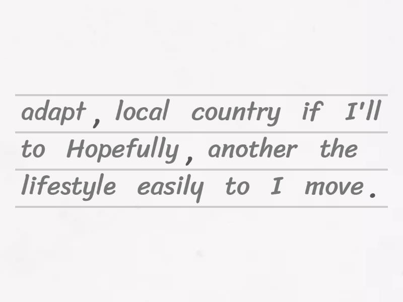 Eng Plus 3 Unit 5 First Conditional - Reordenar