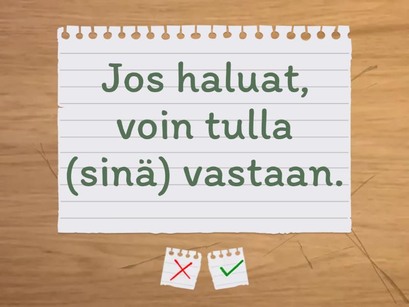 Genetiivi vai partitiivi 2 - Flash cards