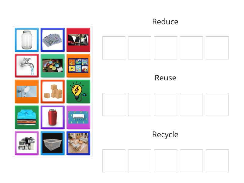 3R-Reduce Reuse Recycle - Group sort