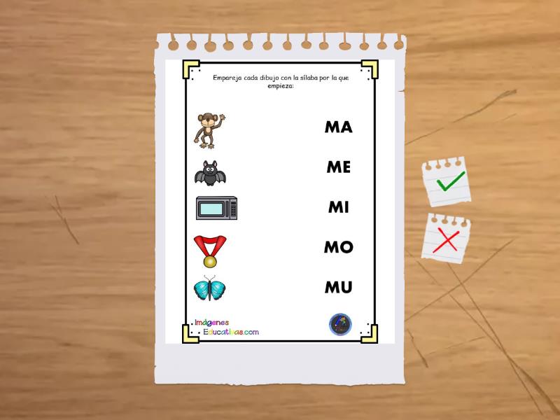 Adivina la silaba inicial - Flash cards
