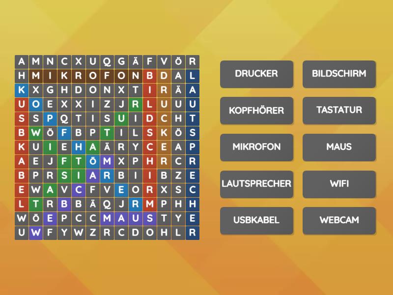 DER COMPUTER - Wordsearch