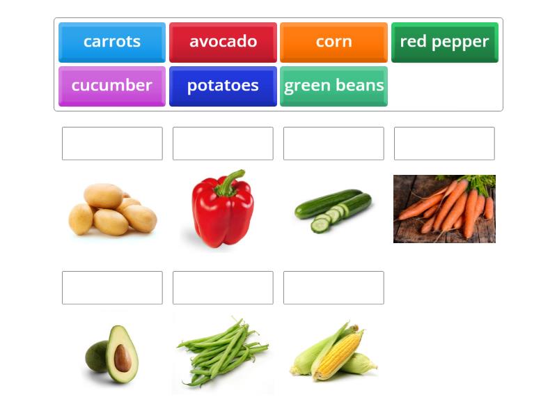 vegetables - Match up