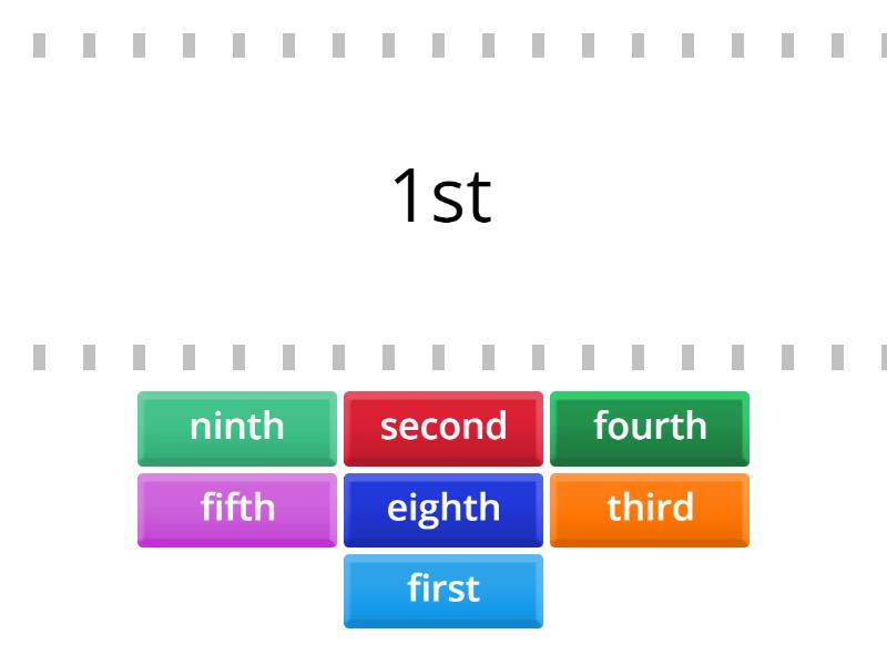 Ordinal Numbers - Cada oveja con su pareja