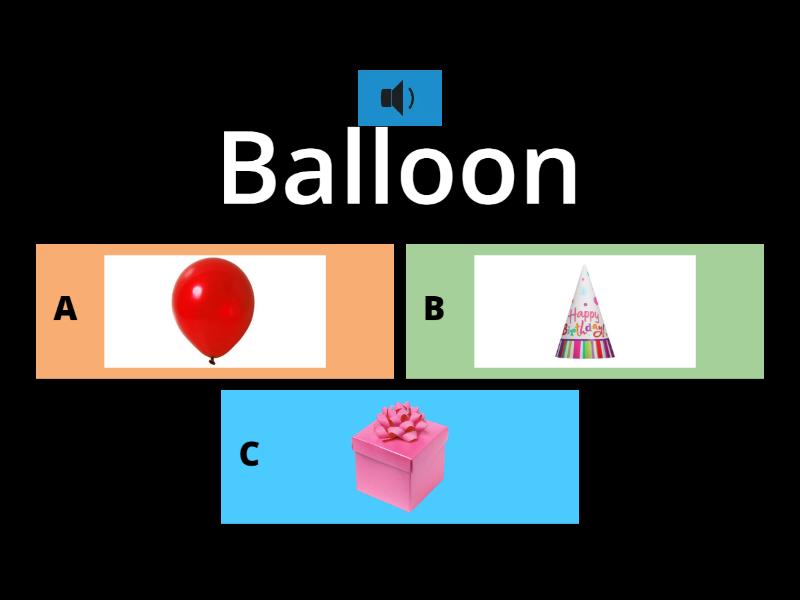 Birthday vocabulary - Quiz