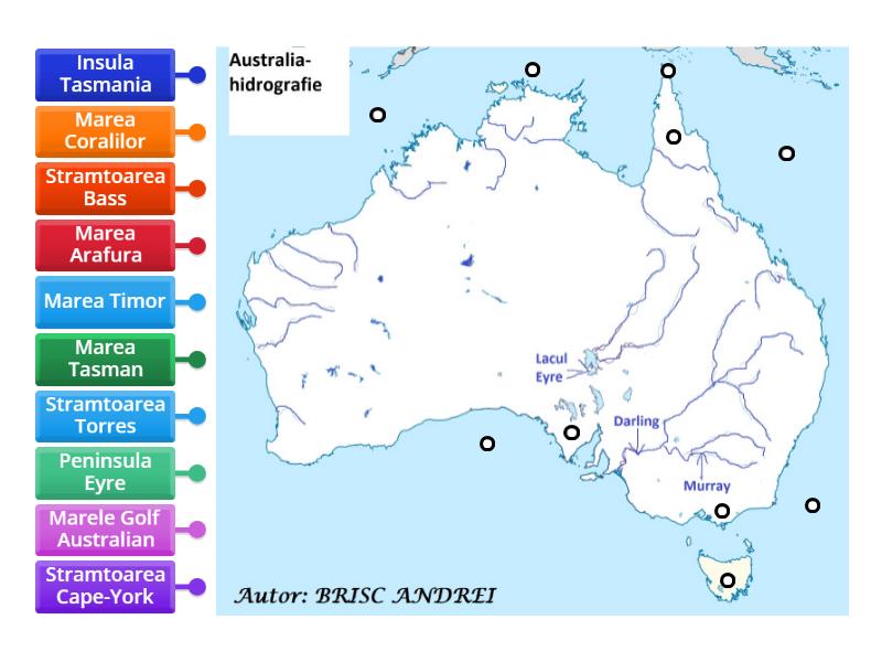 Hidrografie-Australia - Labelled diagram