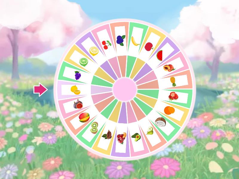 fruits - Spin the wheel