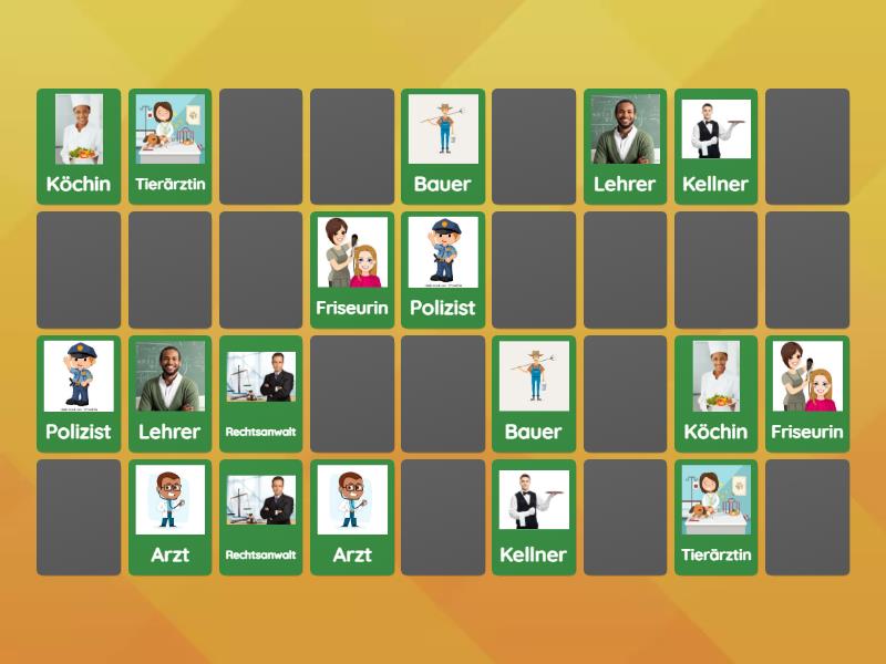 die Berufe - Matching pairs