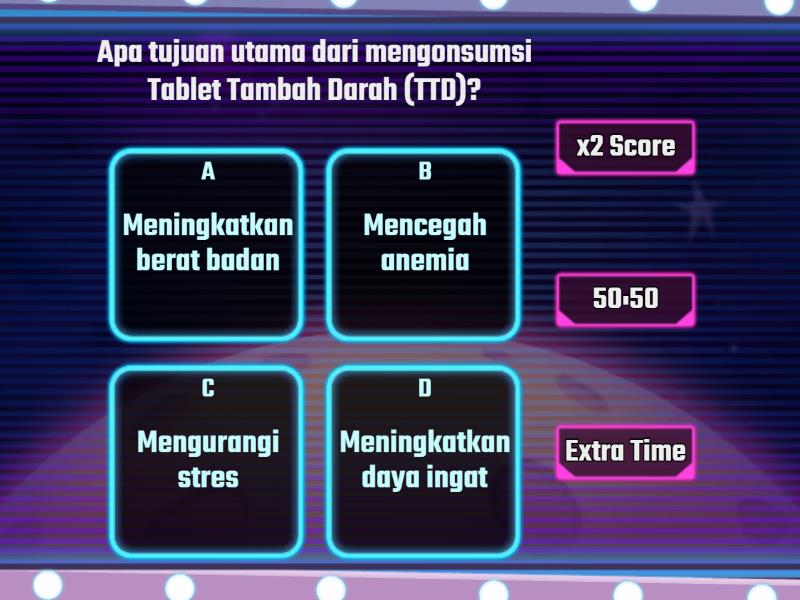 KUIS TTD (TABLET TAMBAH DARAH) - Concurso de preguntas