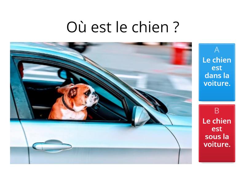 Les prépositions de lieux - Quiz