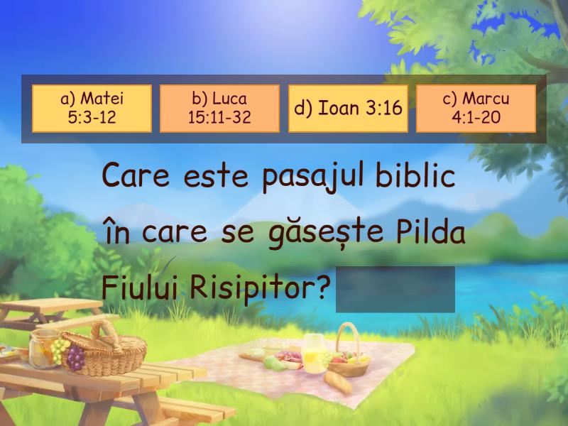 Fisa de acivitate - Pilda fiului risipitor - Complete the sentence