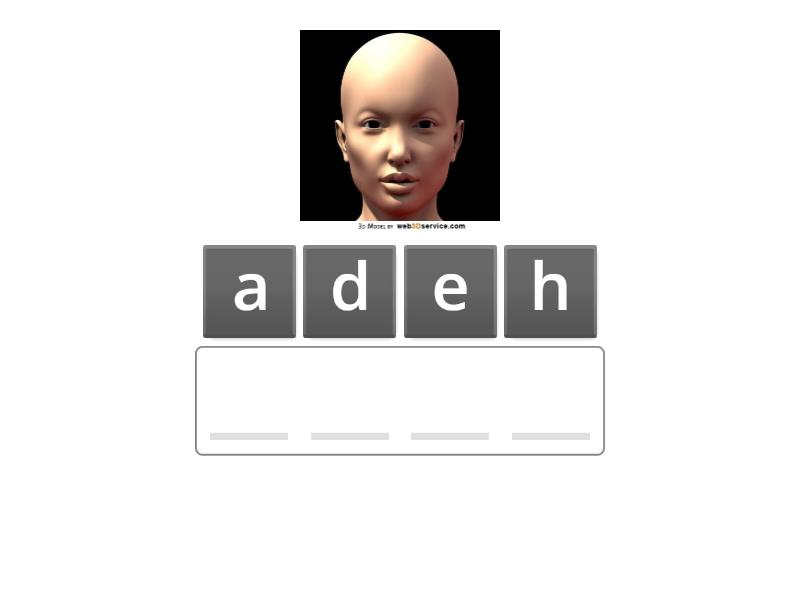 Body parts - Anagram