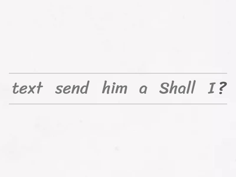 Making offers B06 - Unjumble