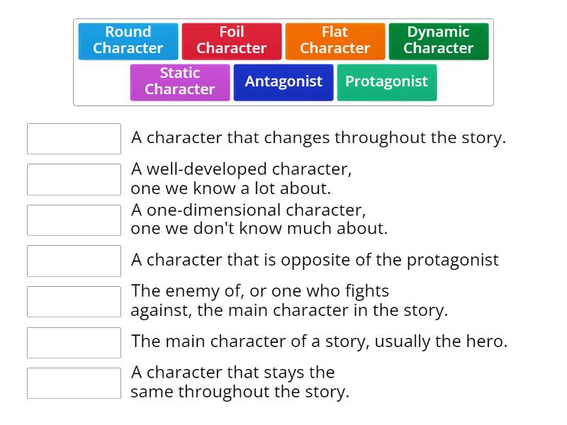 Character Types - Match up