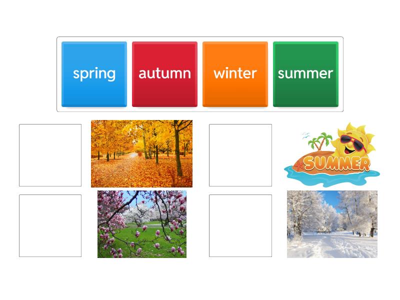 Seasons and Weather - Match up