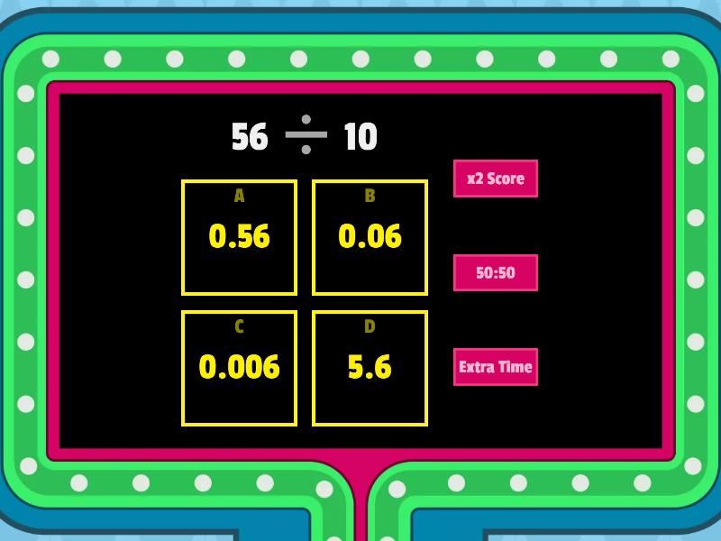 Multiply and Divide by 10, 100 & 1000 GAME SHOW - Gameshow quiz