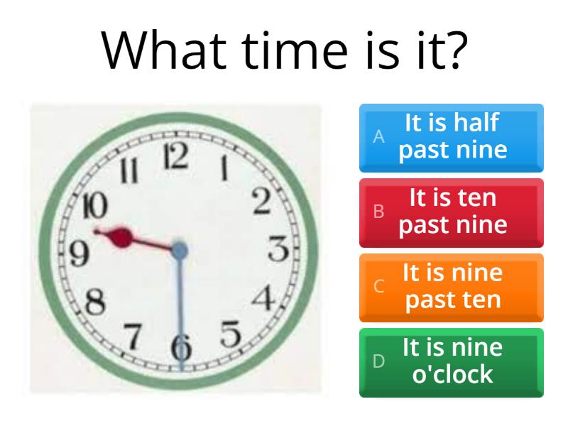 TIME CLASS 5 ELEMENTARY SCHOOL - Quiz