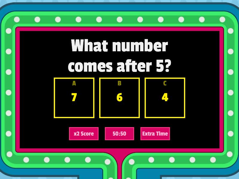 What # comes after ________________ ? - Gameshow quiz