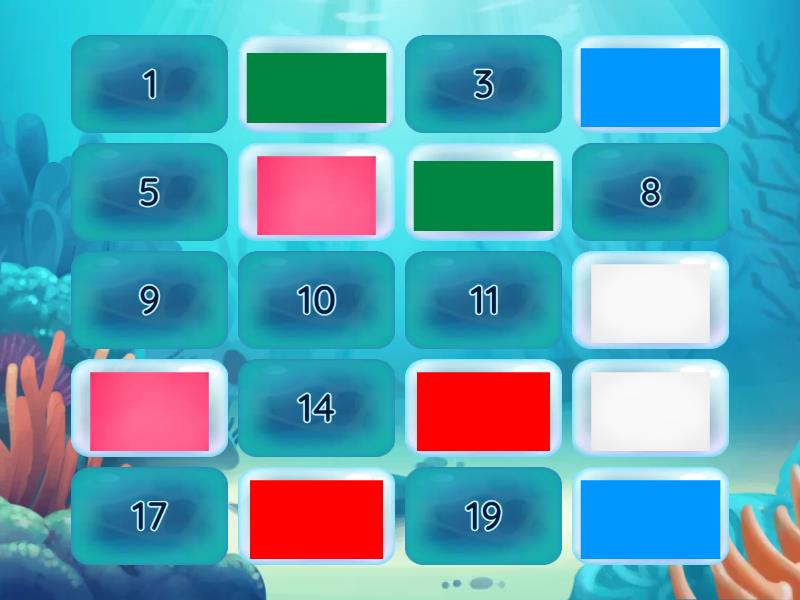 COLORS MEMORY GAME - Matching pairs