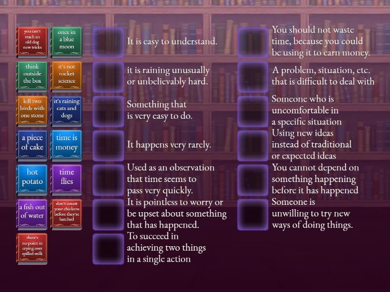 Idioms B1-B2 - Match up