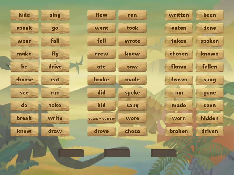 PAST PARTICIPLE VERBS - Make sets