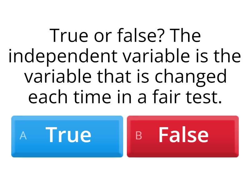 Year 5 science- variables - Quiz