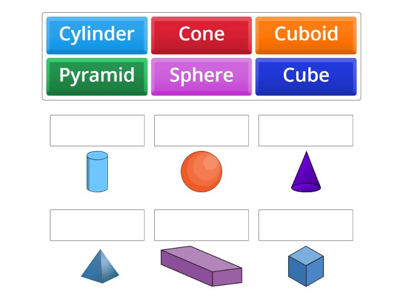 Naming and Recognising 3D Shapes - Match up