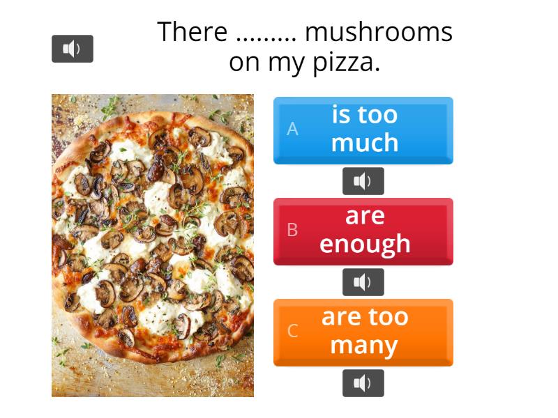Too much / too many / enough - Cuestionario