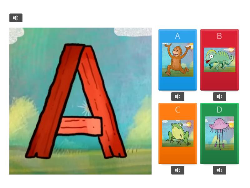 Alphabet mit Tieren - Quiz