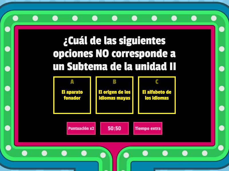 Idioma Maya II - Concurso de preguntas