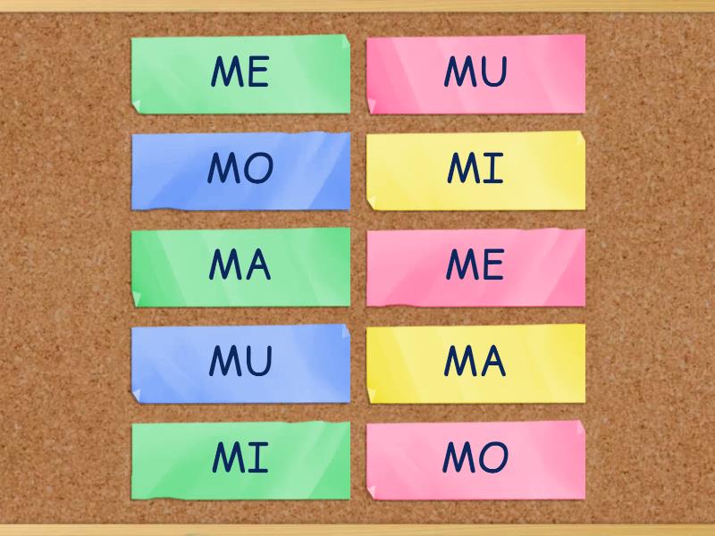 Jugamos con la letra M - Flip tiles