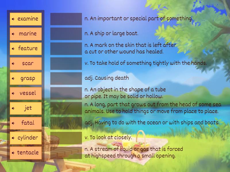 Wordly Wise Book 3, Lesson 1 List 1 - Match up