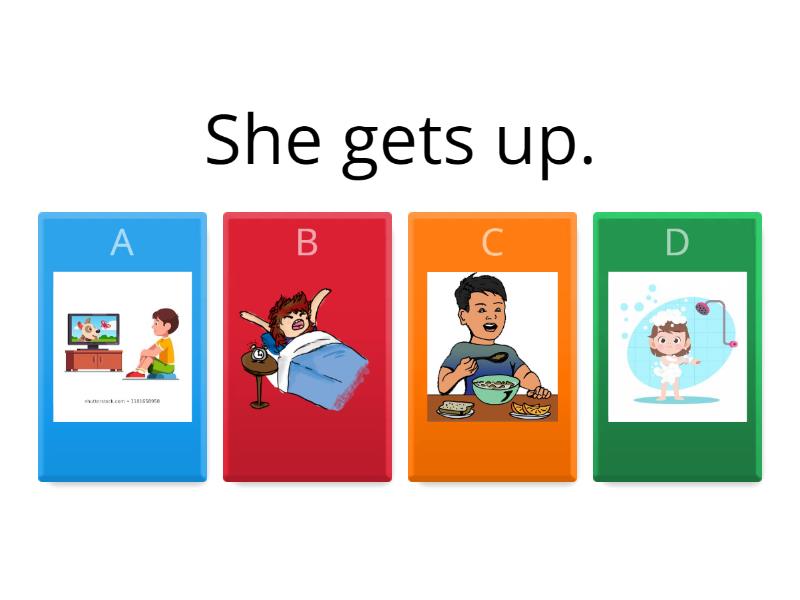 Unit 2: Daily routines -He / She / They - Quiz