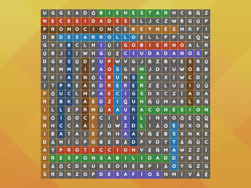 Sopas de letra - Wordsearch