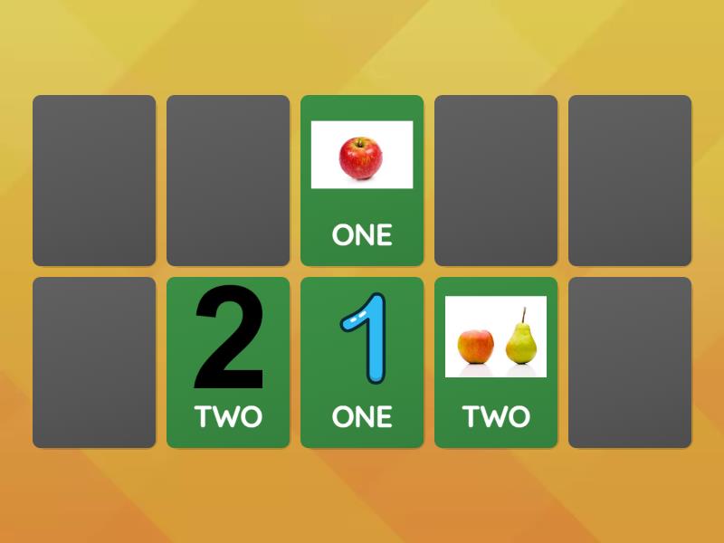 NUMBERS - Matching pairs