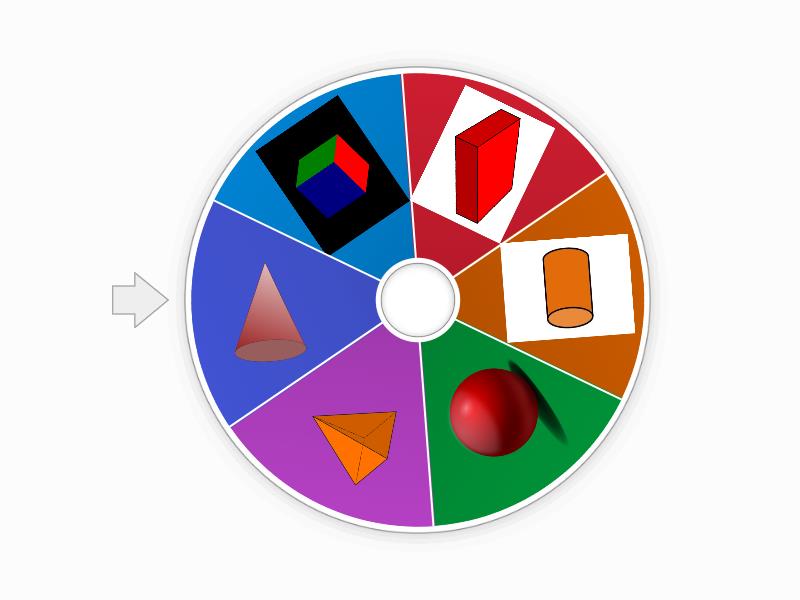 3D shape bingo - Spin the wheel
