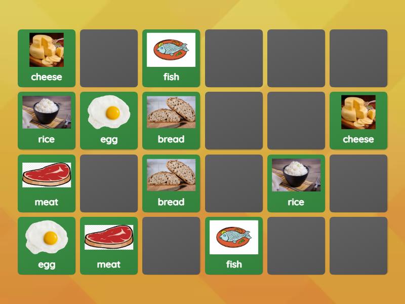 Food - Matching pairs