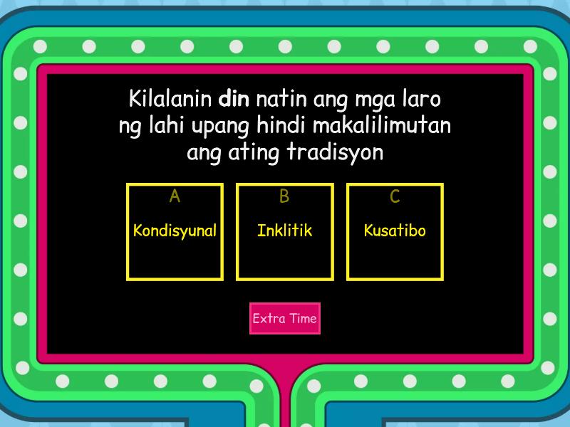 Iba Pang Uri ng Pang-abay (Inklitik, Kondisyunal, Kusatibo) - Викторина ...