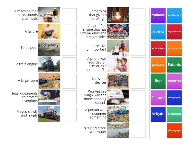 Grade 5 - Module 1 - Vocabulary - Match up