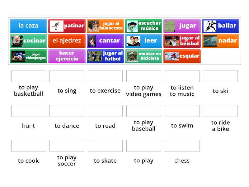 Los pasatiempos - Match up