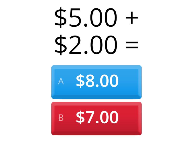 Money (addition ) - Quiz