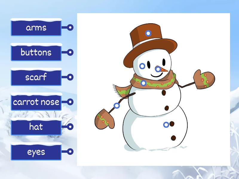 Snowman - Labelled diagram