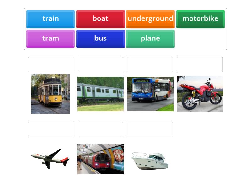Super Powers 5 - Unit 4 (New worlds: means of transport) - Match up