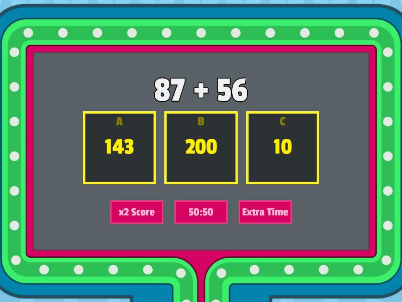 Matemática - Gameshow quiz