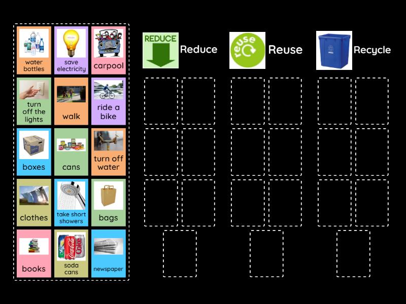 Reduce, Reuse, Recycle - Group sort