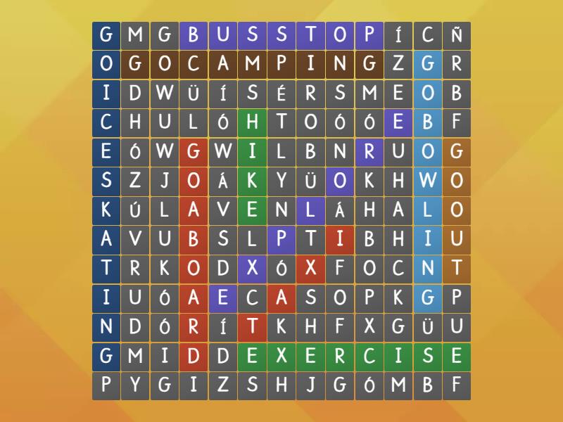 Unit 1 - Wordsearch