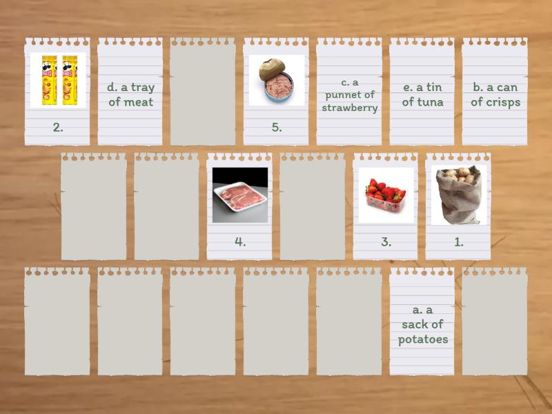 containers - Matching pairs