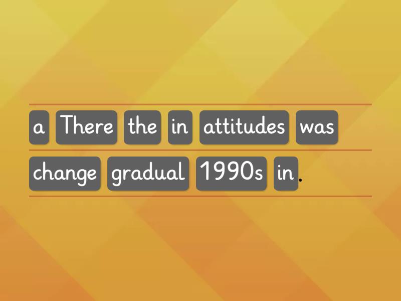 Describing changes - adjectives - unscrumble - Unjumble