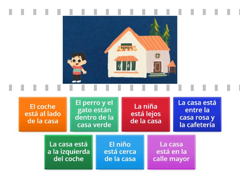 Preposiciones de lugar - Find the match