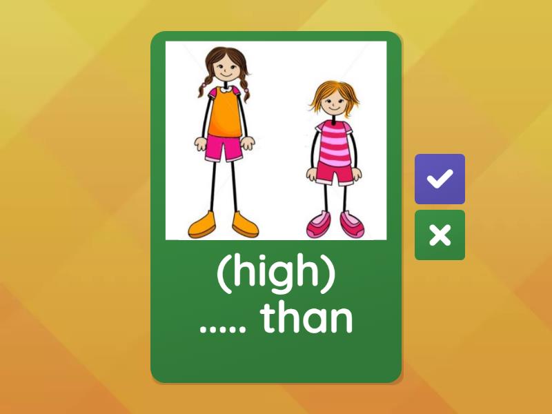 FF3. Unit 9. Grammar - Comparetives - Flash cards