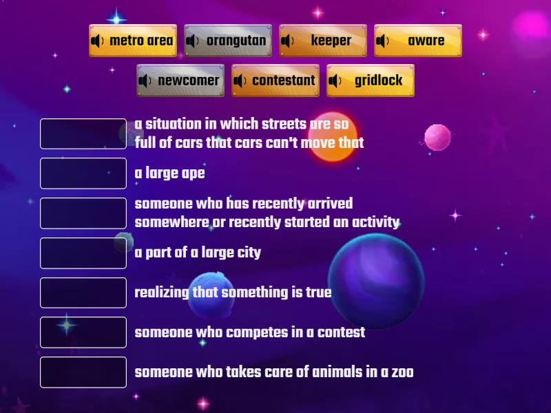 Vocabulary Match Up